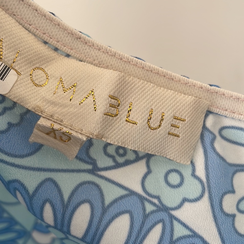 Paloma Blue Blue Floral Maxi Dress One Shoulder - Gem